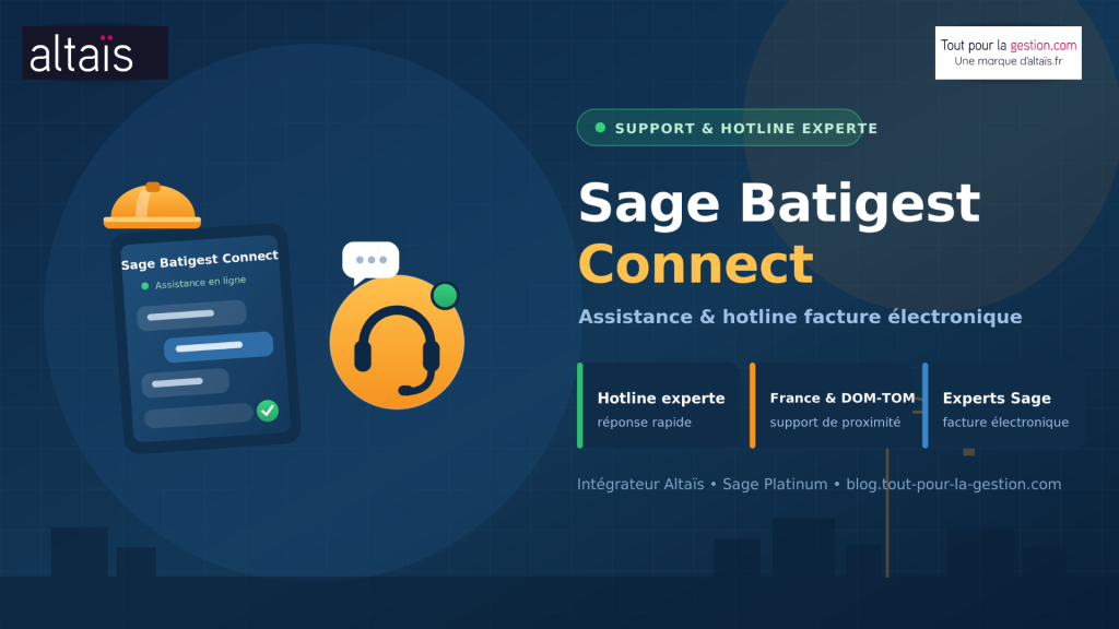 Support technique Sage Batigest connect Facture électronique